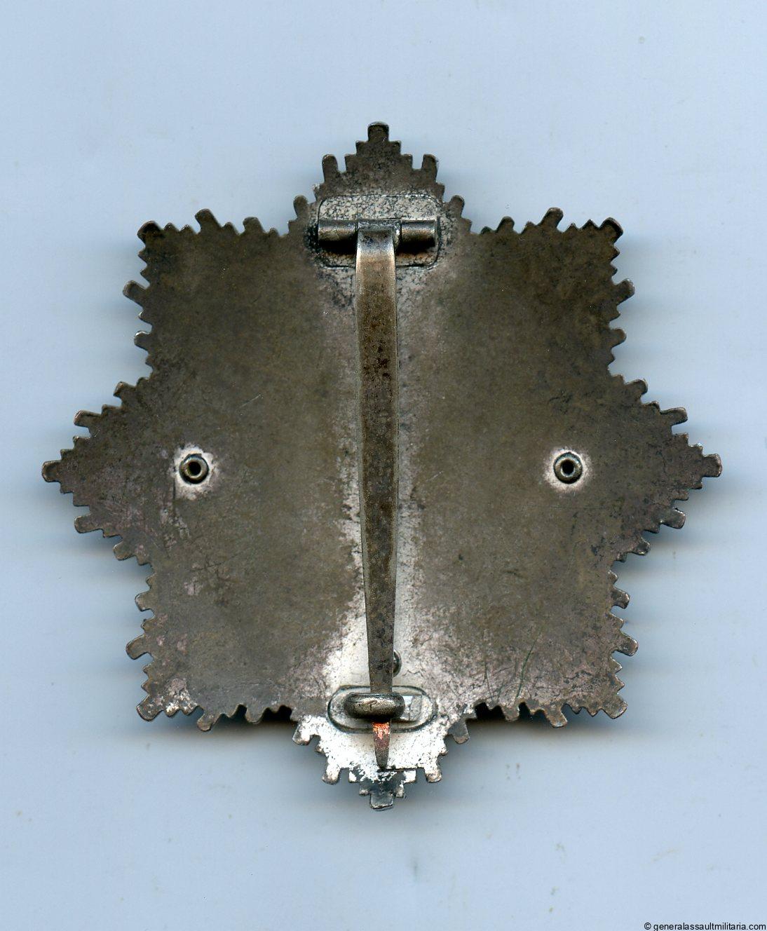 German cross in gold – C.F. Zimmermann, Pforzheim - Generalassaultmilitaria