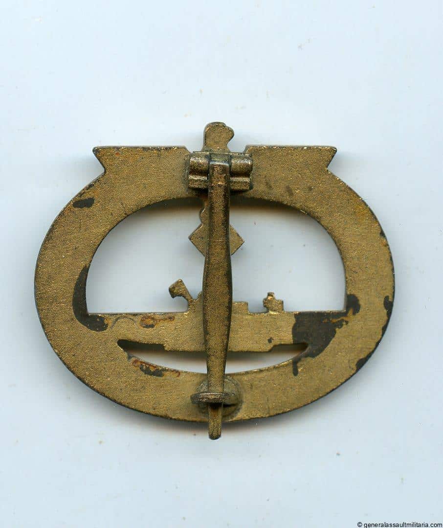 Kriegsmarine U-boat badge - Wilhelm Deumer, Lüdenscheid ...
