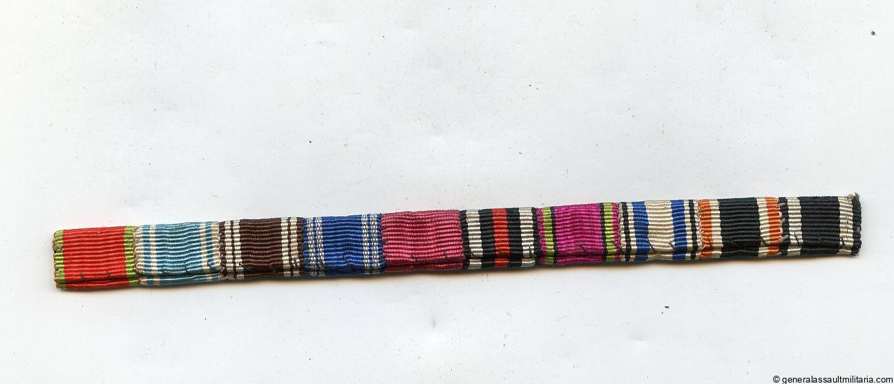 10 piece ribbon bar - Generalassaultmilitaria