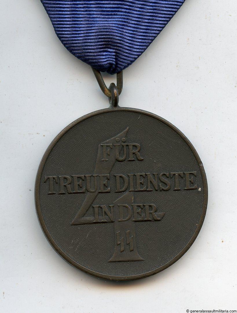 4 year SS service medal - Type II - Generalassaultmilitaria