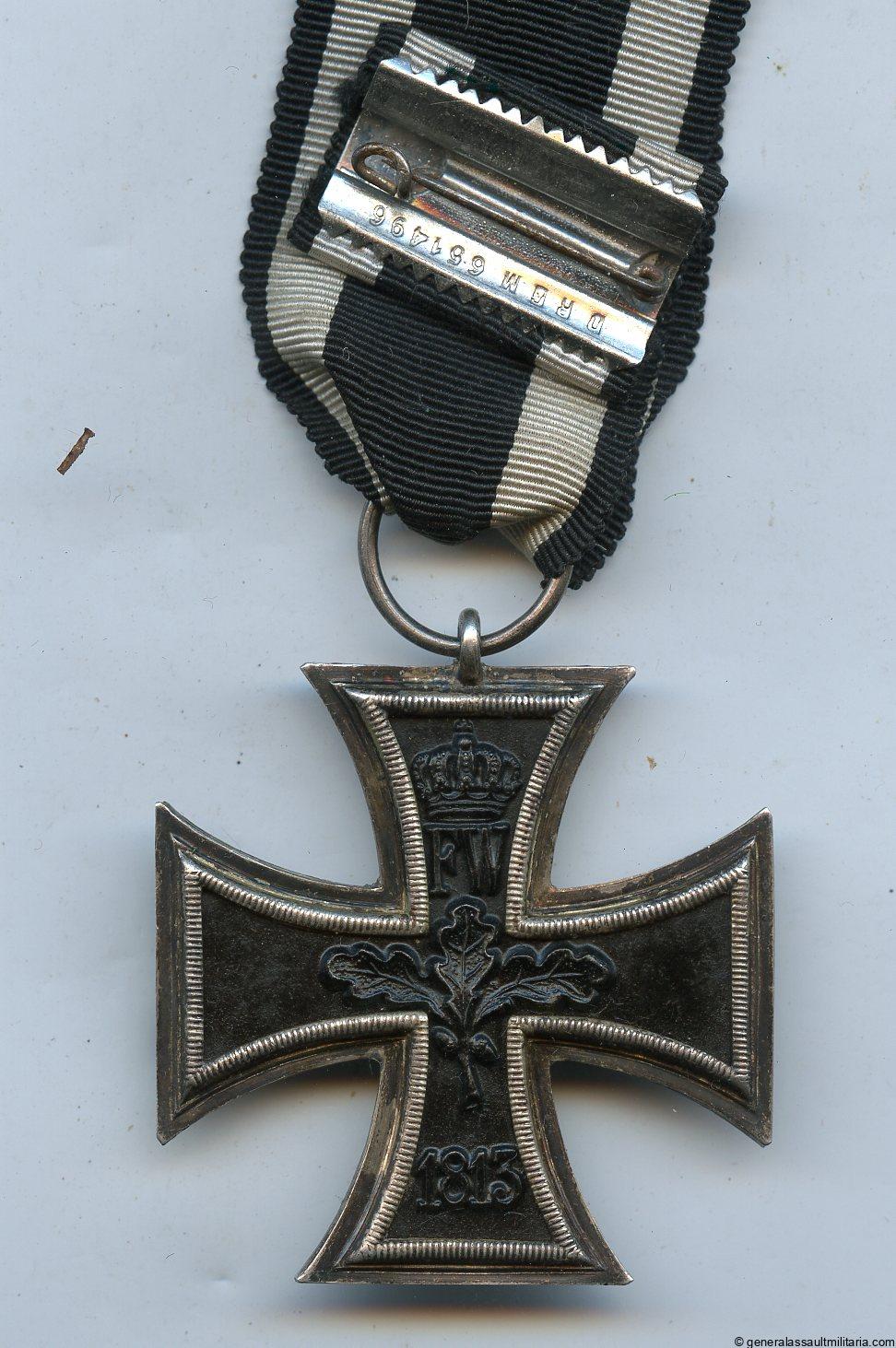 Iron cross 2nd class 1914 + Ribbon bar - CM marked ...