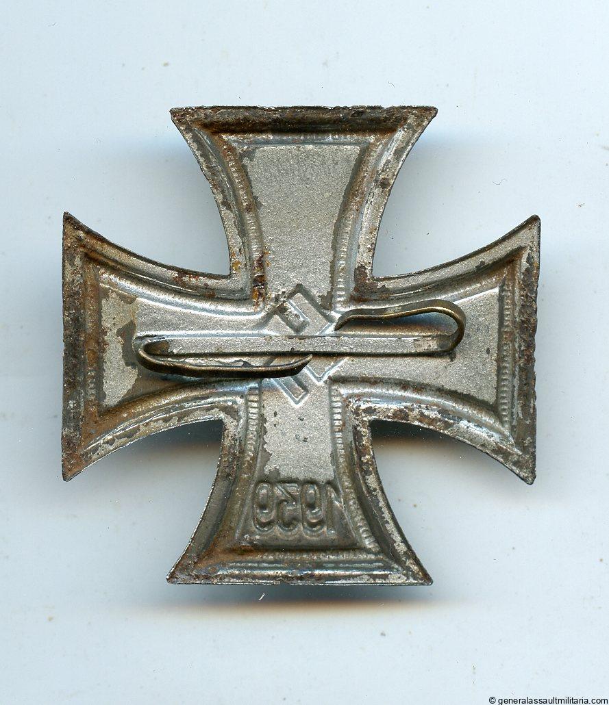 Iron cross 1st class attachment piece - Generalassaultmilitaria