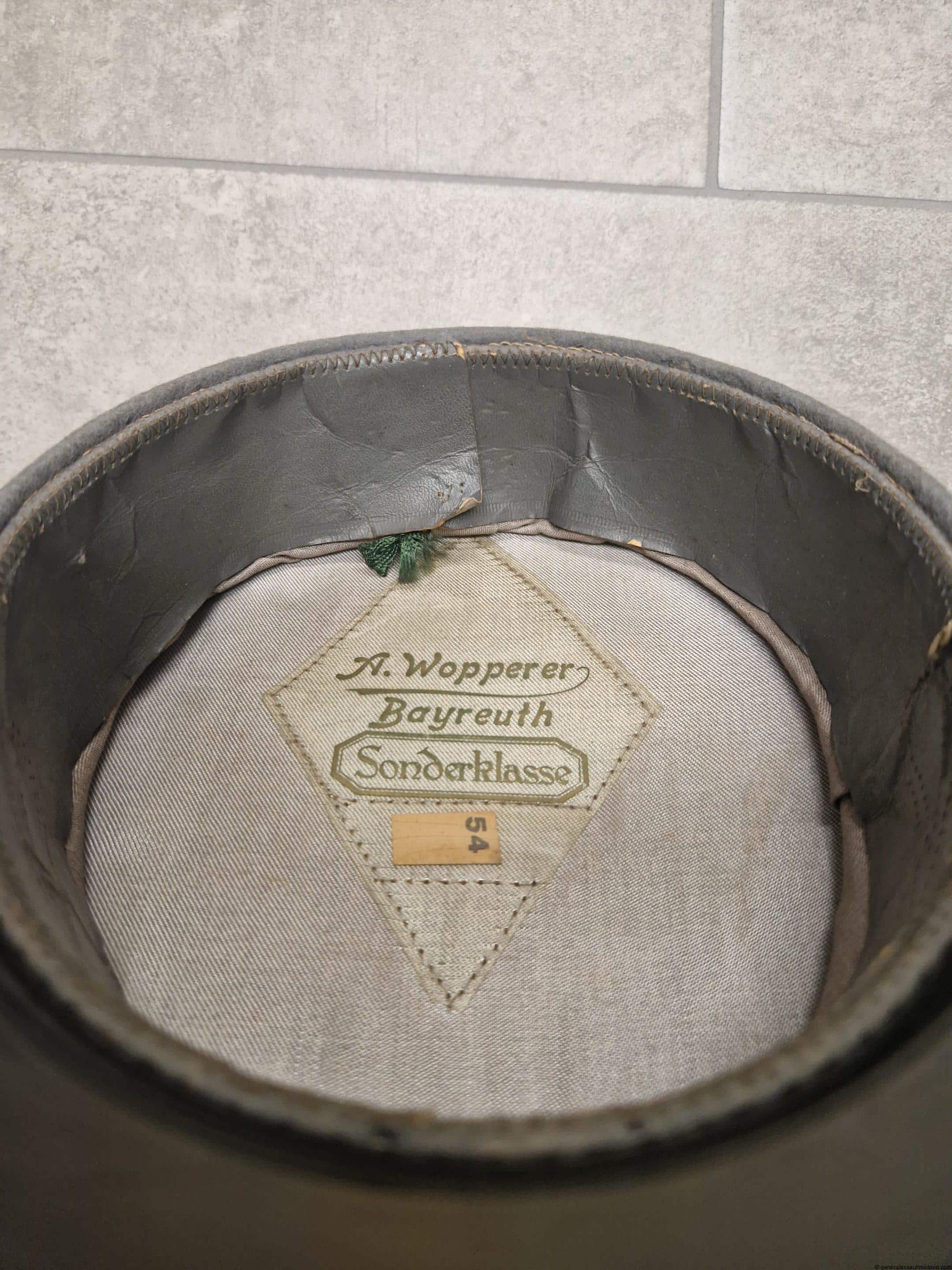 Infantry officer visor cap - Wopperer Bayreuth - Generalassaultmilitaria