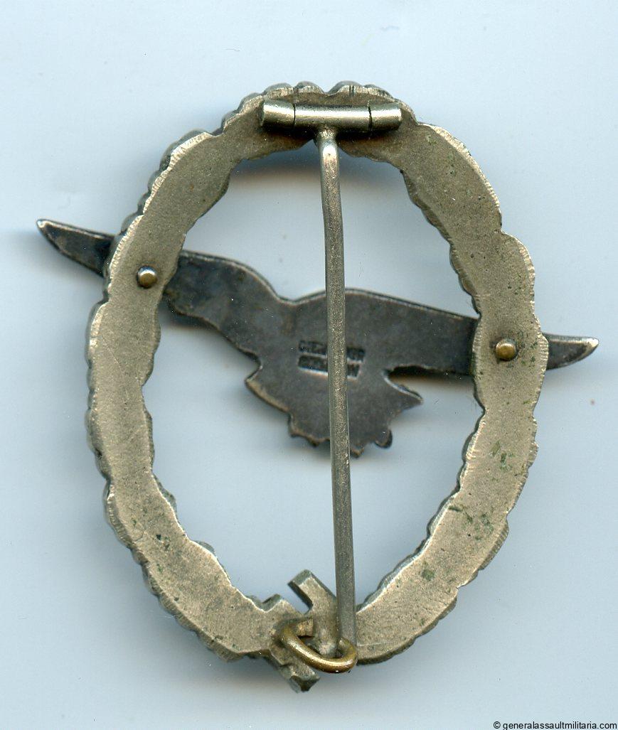 Luftwaffe Glider pilot badge grouping to Friedmann ...