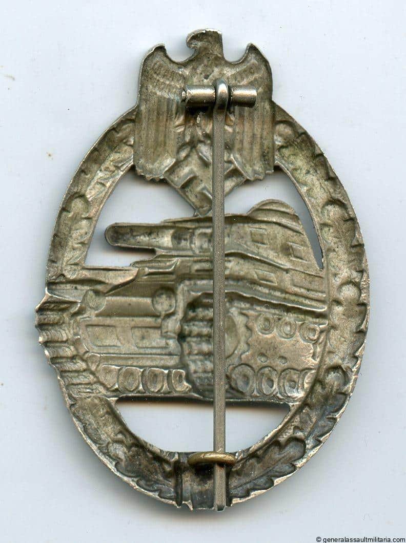 Panzer assault badge cut out - C.E. Juncker, Berlin ...